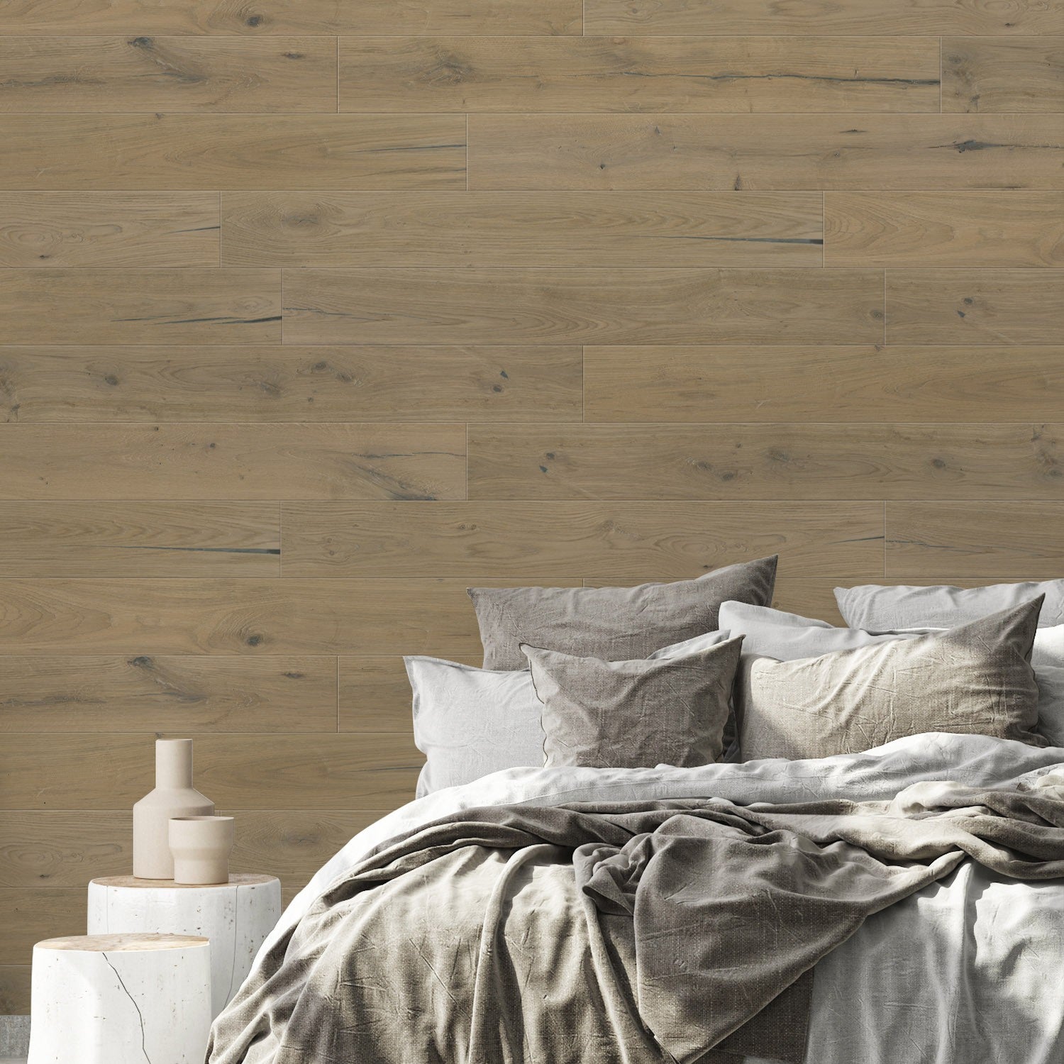 Sherwood Grosfillex "All-in-one" wood-effect wall covering kit ...